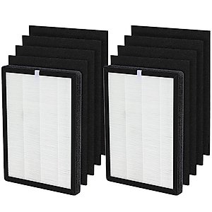 Mchillnet ProHEPA 9000 True HEPA Filters Replacement Compatible with VEVA ProHEPA 9000 Air Cleaner Purifier, Including 2 True HEPA Filters + 8 Activated Carbon Filters