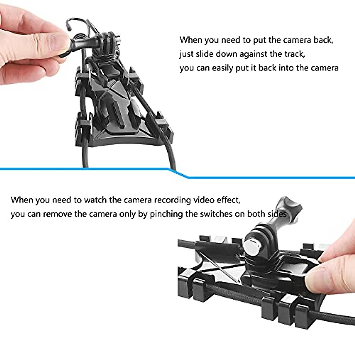 SOUCOR Net/Fence Mount Camera Backstop Compatible with GoPro Action Cameras and One X2,Smart Phones,Mevo Start, and Other Action Cameras for Softball, Tennis,Baseball, and Football Games Recording