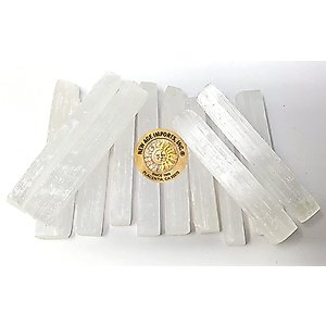 New Age Imports, Inc.® ~ Premium Quality Selenite Sticks 3-4" Long 1 LB. Great for Wicca, Reiki, Healing, Metaphysical, Chakra, Positive Energy, Meditation, Protection, Decoration or Gift (3-4")