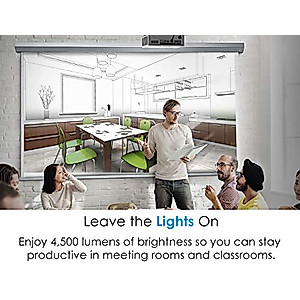 Optoma ZW403 WXGA Professional Laser Projector | DuraCore Laser Light Source Up To 30,000 Hours | Crestron Compatible | 4K HDR Input | High Bright 4500 lumens | 2 Year Warranty, White