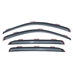 Lund 184536 Ventvisor Elite Side Window Defectors, 4-Piece Set for 2014-2018 Silverado & Sierra 1500; 2015-2018 Silverado & Sierra 2500 HD, 3500 HD | Fits Crew Cab