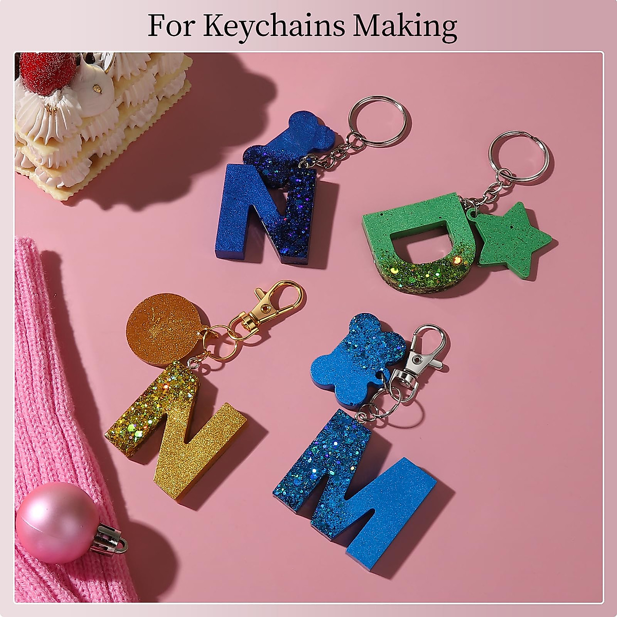 LEOBRO Jump Rings, 968pcs Jewelry Making Supplies, Jump Rings for Jewelry Making, Gold Silver Jump Rings for Charm, Lobster Claw Clasps for Necklace Bracelet Jewelry, Key Chain Rings for Keychain