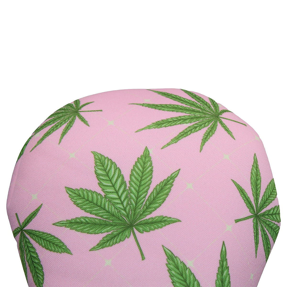 Pink Marijuana Leaf Driver 460cc Club Headcover Handmade by BeeJos