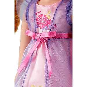 American Girl WellieWishers 14.5-inch Doll Royal Ruffles Nightie & Robe Outfit with a Tiara Headband, For Ages 4+