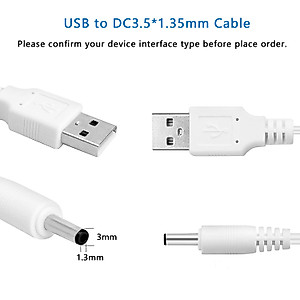 Replacement Charger Cord for LELO Gigi/Gigi 2, Mia, Mona/Mona 2 / Mona Wave, Lna Wave, Ora/Ora 2, Lily/Lily 2, Liv/Liv 2, FOREO Luna Series Facial Cleanser Charger Cable