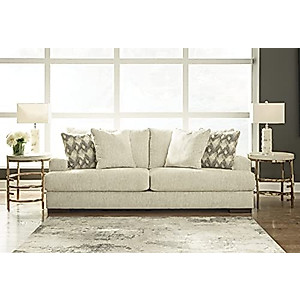 Signature Design by Ashley Caretti Contemporary Sofa with Accent Pillows, Beige