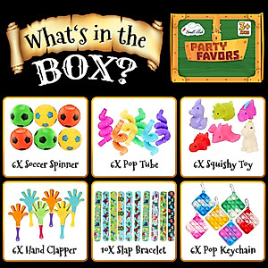 120 Pack Party Favors Toys for Kids: Treasure Box Prizes Birthday Gift Goodie Bags Stuffers Fidget Toy for Toddler Age 3-5 4-8 Carnival Classroom Rewards Toy in Bulk Pinata Filler 8-12 Years Boy Girl