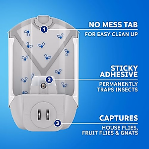 Zevo Flying Insect Trap, Fly Trap Refill Cartridges (4 Total Refill Cartridges)