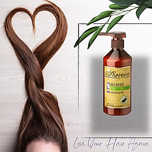 Savannah Hair Therapy Bundle - Just Curly Shampoo (16.9 oz) + Conditioner (16.9 oz) Shea Butter, Cotton and Silk Protein and Vitamin B6 - For Dry, Curly and Damaged Hair