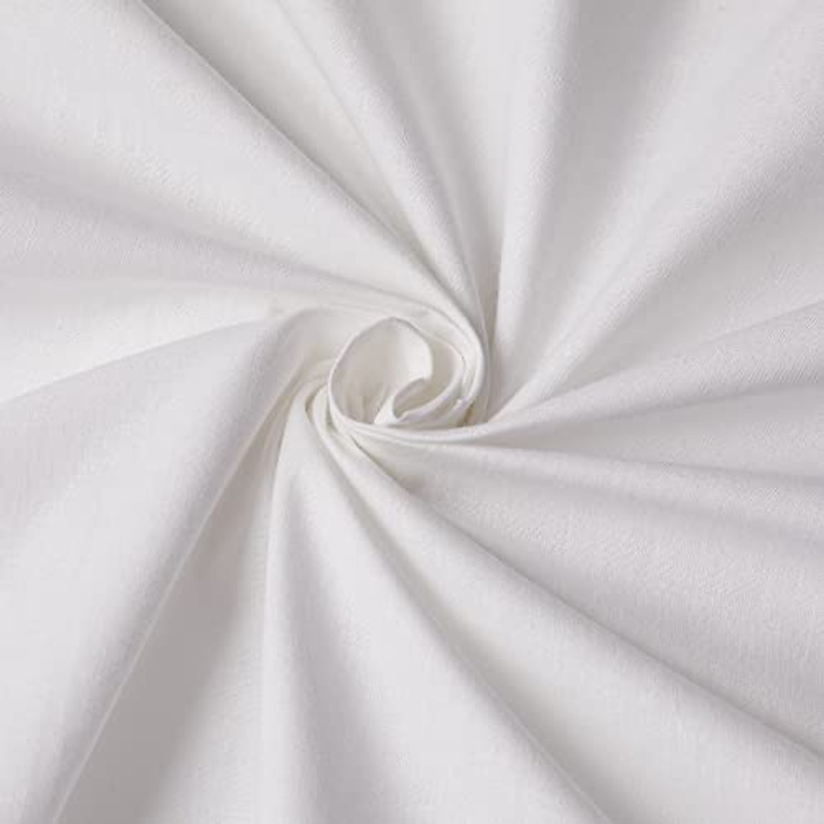 DwellStudio 100% Cotton Percale Sheet Set - Deep Pocket, 4 Piece - 1 Flat, 1 Deep Pocket Fitted Sheet and 2 Pillowcases, Crisp Cool and Strong Bed Linen (King, White)