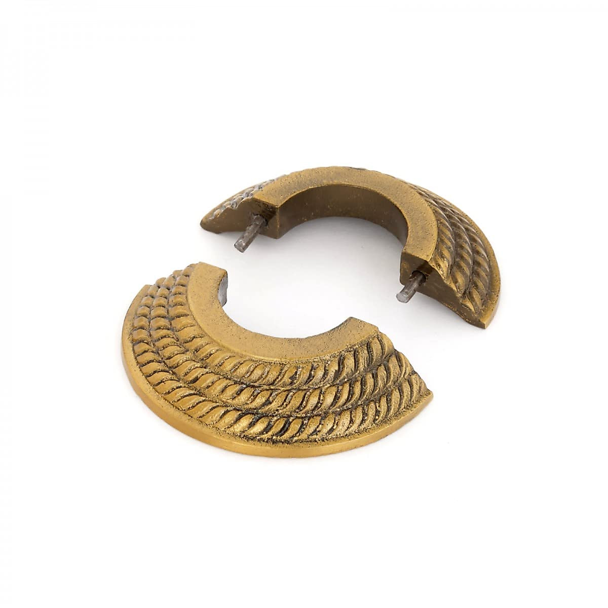 Renovators Supply Manufacturing Aluminum Escutcheon Plate 3.13" OD Escutcheon Lacquered Antique Gold Finish Radiator Flange