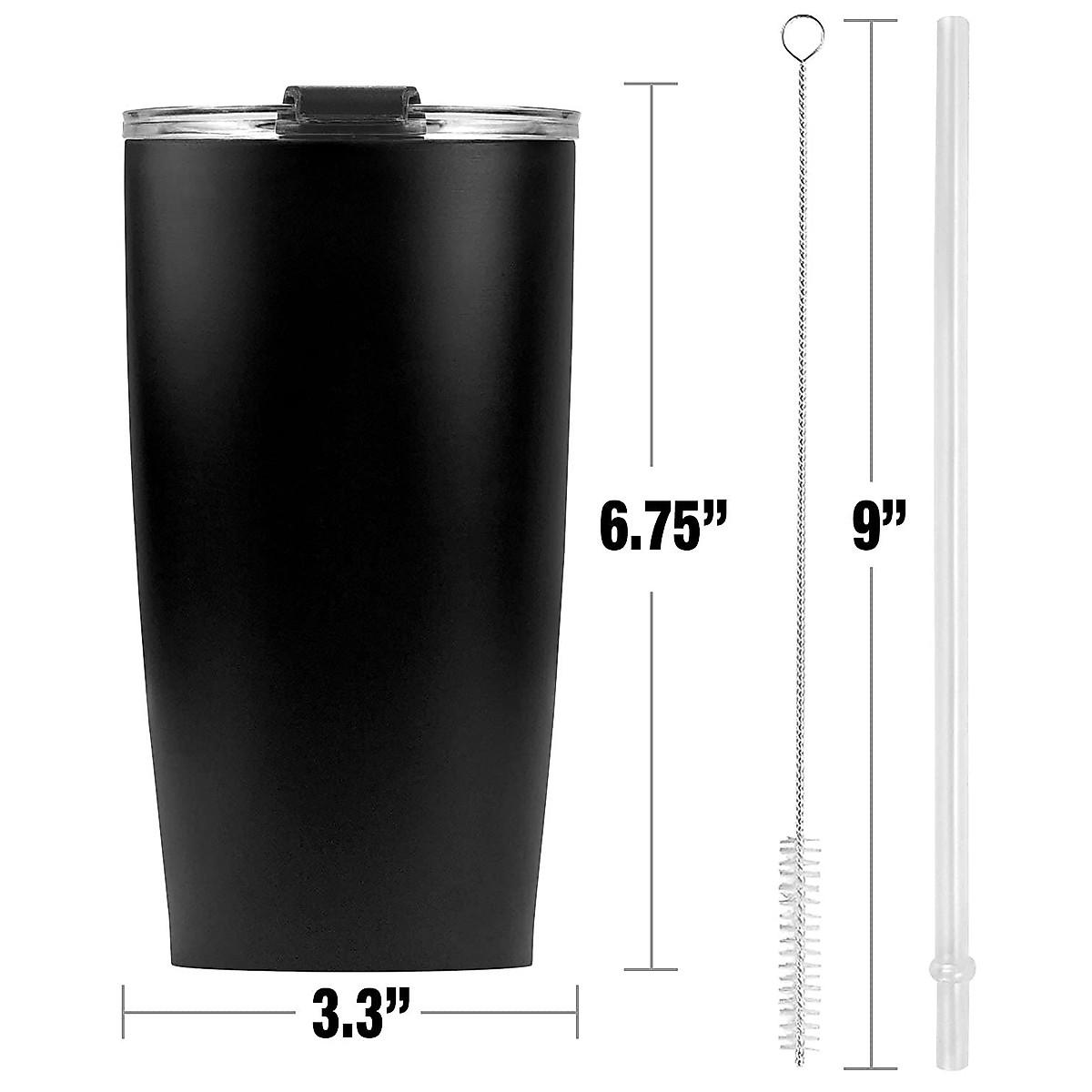 LOGOVISION Looney Tunes Tweety One Smart Chick Stainless Steel Tumbler with Straw and Flip Lid 20 oz Vacuum Insulated & Double Wall with Leakproof Dual Lid | Great for Iced Coffee and Hot Beverages