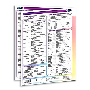 Aromatherapy Guide - Essential Oils Holistic Guide - 4-Page Laminated 8.5" x 11"