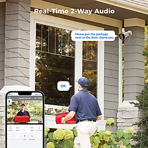 【2-Way Audio+3TB HDD】 Hiseeu 4K PoE Security Camera System,Vehicle/Human Detect, 8MP NVR w/4Pcs 5MP IP Security Camera Outdoor, IP 67Waterproof, Free Motion Alerts, 24/7 Home Surveillance NVR Kit