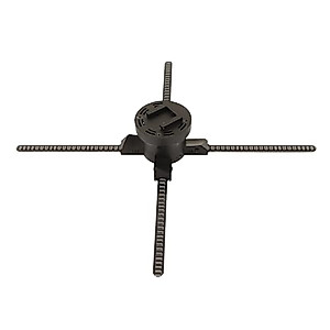 3D Hologram Fan Display, 520x520mm 3D Holofan Projector Advertising Display with 624LED, WIFI LED Video Projector, Cell Phone Projection Screen, for Christmas, Halloween,Business,Shop,Holiday(US)