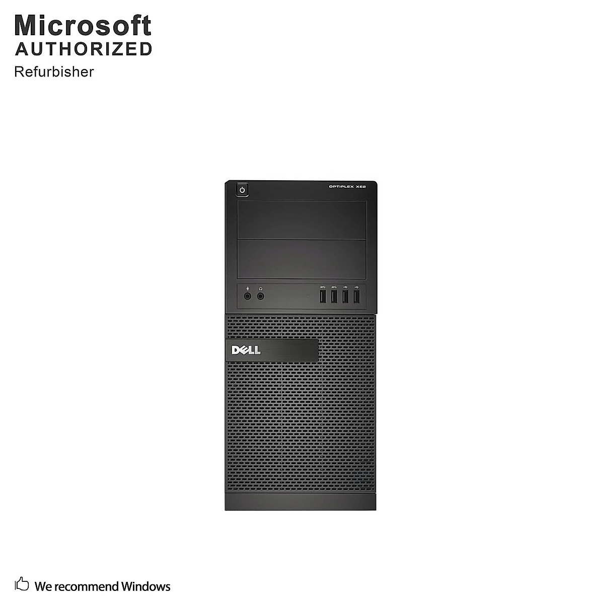 Dell OptiPlex XE2 Tower Desktop Computer PC, Intel Quad Core i5-4570S up to 3.6GHz, 32G DDR3, 256G SSD+2T, DVD, WiFi, BT, 4K Support, DP, VGA, Windows 10 Pro 64 English/Spanish/French (Renewed)