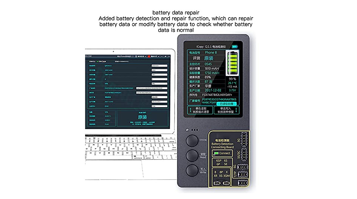 Yoidesu ICopy Plus 2.2 Repair Tool - 3-in-1 Phone Repair Instrument