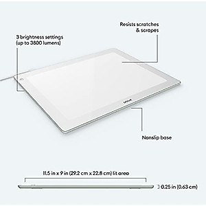 Cricut BrightPad | Plug-In Illuminating Workspace | DIY Tracing, Weeding, Paper Piecing & More | Adjustable Brightness