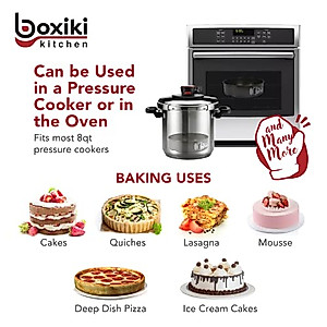 Boxiki Kitchen 10 Inch Nonstick Springform Pan, Professional Spring Form and Cheesecake Baking Mold, Leakproof Cake Pan With Silicone Handles