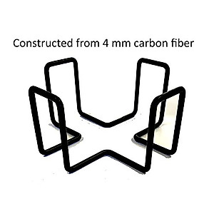 4.5 Inch Premium Black Iron Metal Coaster Holder for Both Round and Square Coasters New Modern Design. Stronger, Thicker Construction Holds Up to 7 Coasters (1)