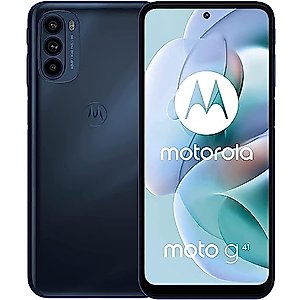 Motorola Moto G41 | 4+128GB | [XT2167-1] | 4G LTE | 6.4" FHD+ OLED | 48MP Camera 5000mAh Battery | GSM Unlocked - (Black)