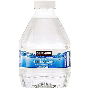 Water Bottled Purified Water 8 Fl Oz (Pack of 15, Total of 120 Fl Oz)