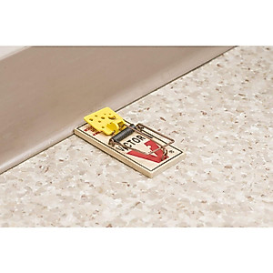 Victor Easy Set Mouse Trap 4 Pack M033 - Wooden Easy Set Mouse Trap - Prebaited