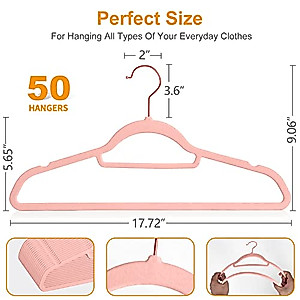 BAGAIL Pack of 100 Velvet Hangers