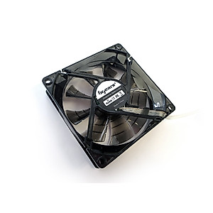 Bgears 90 mm 2 Ball Bearing High Speed High Performance Fan, Translucent Black (b-PWM 90 Black 2ball)