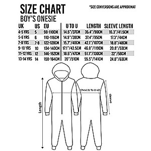 Playstation Onesie Boys All In One Camo Game Kids 13-14 Years