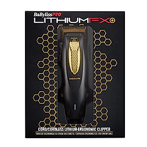 BaBylissPRO LithiumFX+ Cord/Cordless Lithium Ergonomic Clipper, 1 ct.