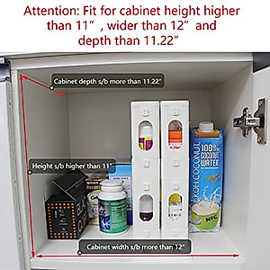 Dutiplus Medicine Cabinet Organizer 2-Tier Pull-and-Rotate Shelf Storage Rack Organizer for Holding Vitamins, Supplements Cosmetics 11" H x 4.1" W x 11.25" L