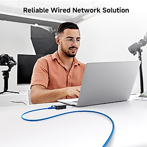 Cable Matters 10Gbps 5-Pack Snagless Short Cat 6 Ethernet Cable - 1ft, Slim Profile Cat 6 Cable, Cat6 Cord, Thin Ethernet Cord, Blue