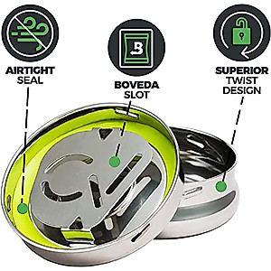 CVAULT X-Small Twist Stainless Steel Container 4-Pack