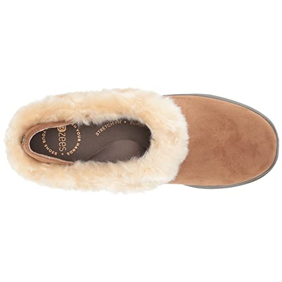 BZees Womens Crush Loafer Toffee Microfiber 11 M