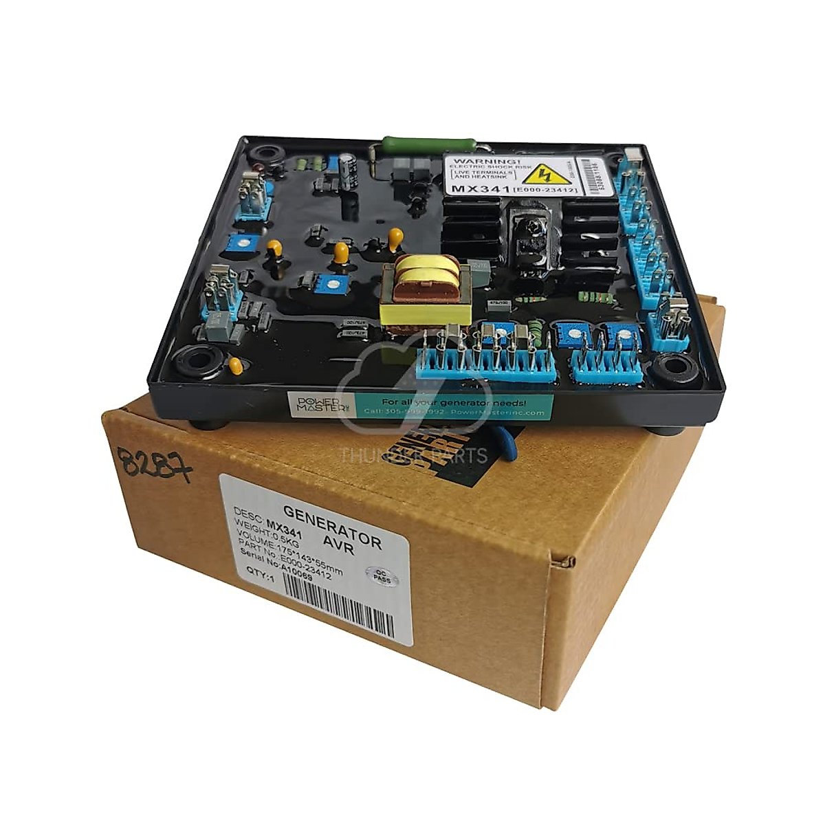 Thunder Parts MX341 AVR | Generic Replacement for Cummins MX341 Automatic Voltage Regulator | 2 Year Warranty