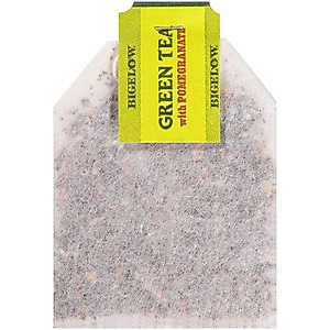 Bigelow Green Tea with Pomegranate 28-Count Boxes (Pack of 6) Premium Green Tea with Pomegranate Rosehips Hibiscus Antioxidant-Rich All Natural Medium-Caffeine Tea in Foil-Wrapped Bags