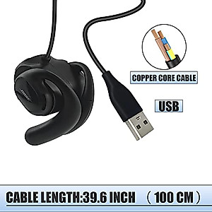 Magnetic Desktop Charger Dock Compatible with Bose Sport Open Earbuds, Portable USB Charging Base with 3.3Ft Charger Cord fits for Bose Sport Open Ear Headphones,Easy Access for Fully Charging