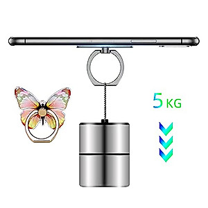 Ralcosuss Cute Butterfly Phone Ring Finger Holders, Cell Phone Ring Stands Mount Smartphone Kickstand for Desk 360 Degree Rotation(5Packs)