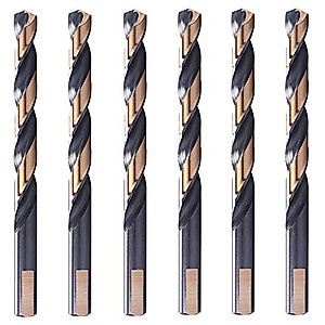 OXTUL 11/32 inch, 6 Pcs Drill Bits, High Speel Steel, 3 Flat Shank