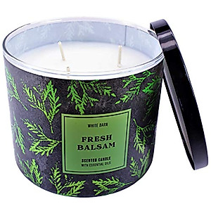 White Barn Bath & Body Works Fresh Balsam Scented Candle 3 Wick 14.5OZ