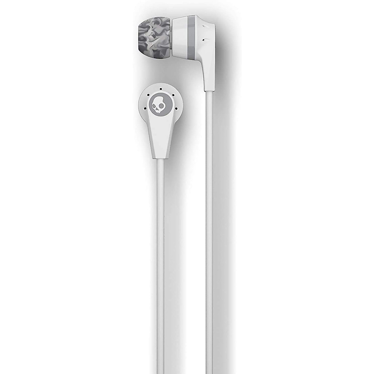 Skullcandy Ink'd Bluetooth Wireless Earbuds with Microphone, Noise Isolating Supreme Sound, 8-Hour Rechargeable Battery, Lightweight with Flexible Collar, White - 2 Pack