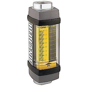 Hedland H201A-010 Flow Meter, 1/4" Alum.1/1.0 GPM Oil and Petroleum Based Fluids