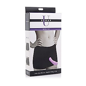 Strap U Mod Strap On Style Harness with Built in O Ring, Large/X-Large, Black