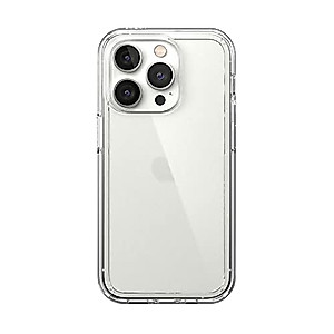 Speck Clear iPhone 14 Pro Case - Drop Protection with Scratch Resistant Dual Layer Slim Phone Case for 6.1 Inch iPhones 14 Pro Cases - Anti-Yellowing & Anti-Fade Case - GemShell