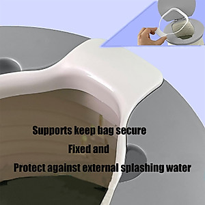 portable, foldable potty seat for toddler, Training Toilet Seat Emergency Toilet for Car, Camping, Outdoor, indoor (grey, small)