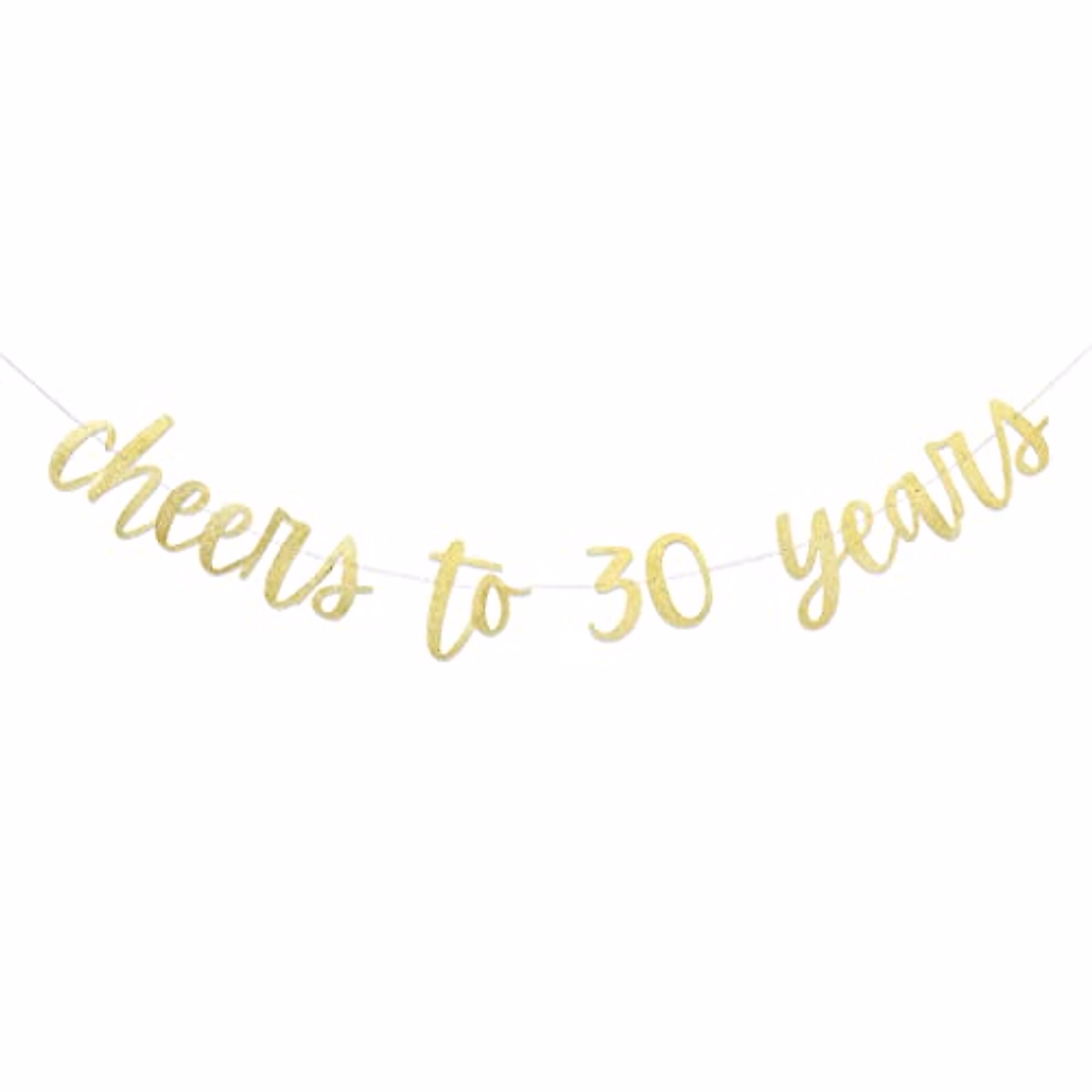 Cheers to 30 Years Banner - Happy 30th Birthday Banner，30th Birthday Banner，30th Birthday Banner for Women/men，30 Birthday Party Decorations Banner，Happy 30th Birthday Banner Party Decorations