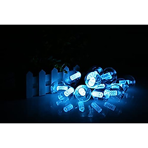 Solar String Lights Outdoor Waterproof RGB, 50Ft App& Remote Control Solar Powered Patio Lights with 25 LED, Dimmable Music Hanging Lights for Balcony Deck Gazebo Pergola Camping Decor