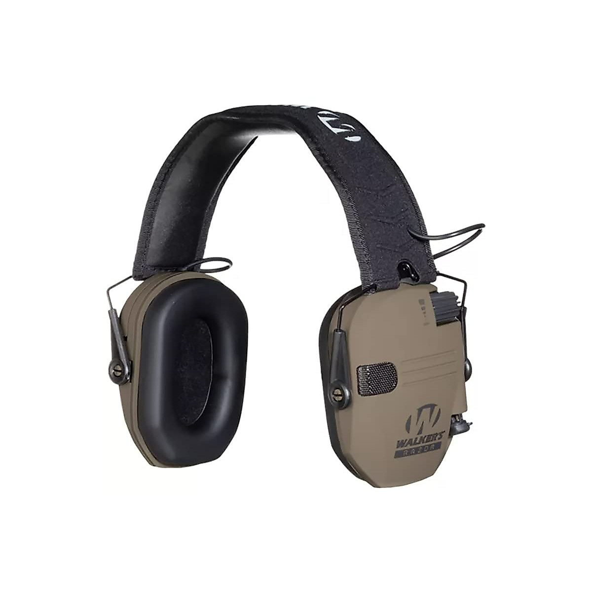 Walker's GWP-RSEMPAT-FDE Electronic Muffs & Razor Walkie Talkie Handsfree Communication up to 3 Miles Black