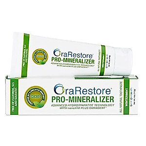 Pro-Mineralizer Toothpaste - Nano Hydroxyapatite & Enamel Support Toothpaste w/Xylitol Aloe Vera & Sea Salt - Anti Cavity & Fluoride Free NanoHydroxyapatite Toothpaste - Dentist Formulated Toothpaste